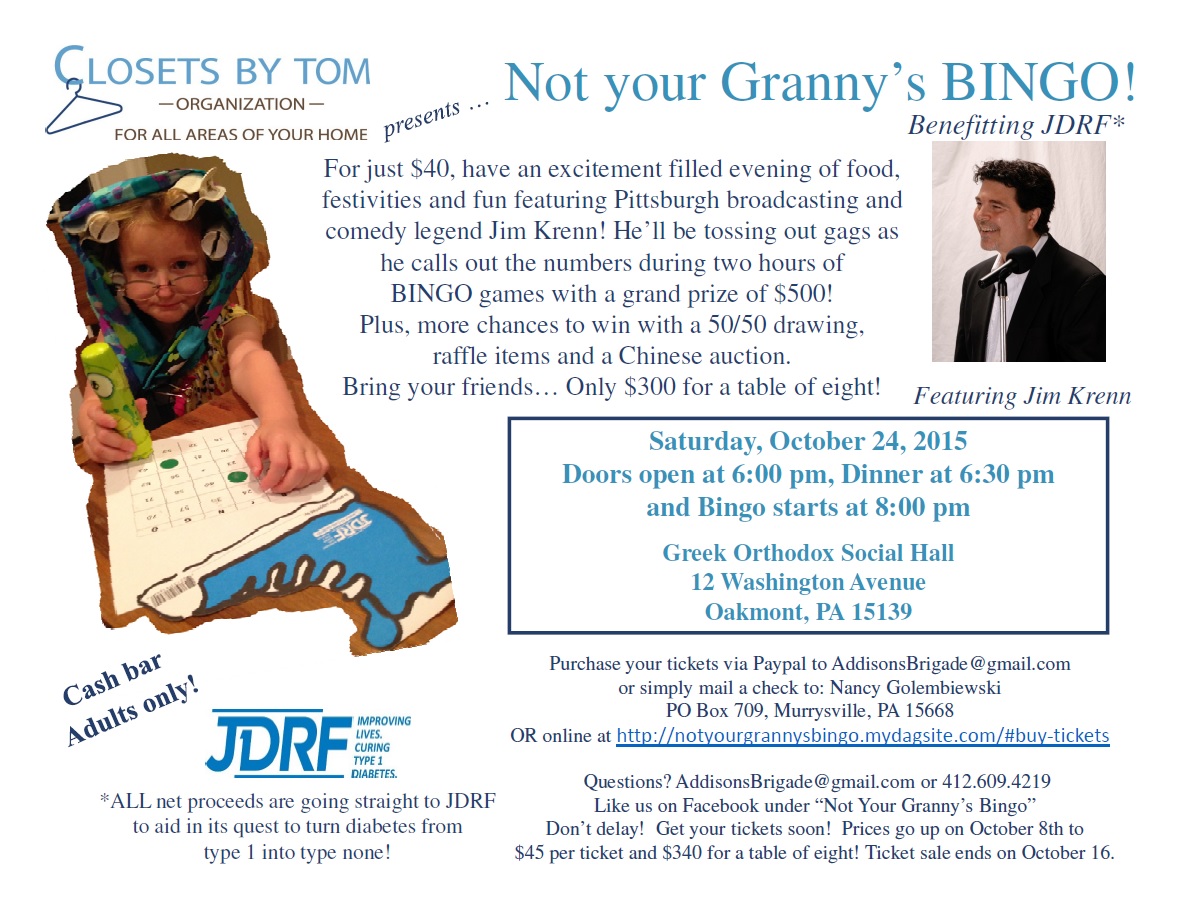 » Play “Not Your Granny’s Bingo” with Jimmy Krenn Jim Krenn